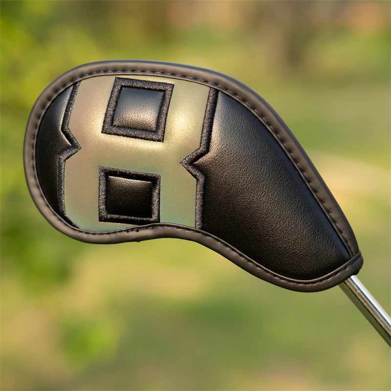 Black Gradient Colors Magnetic Golf Club Iron Headcovers Set 10pcs ...