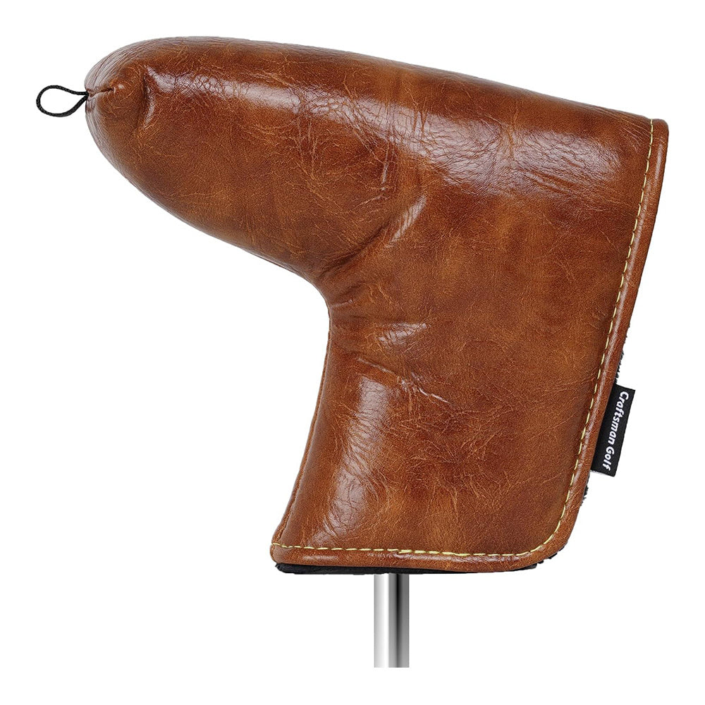 Premium Leather Brown Blade Putter Cover – Craftsman Golf
