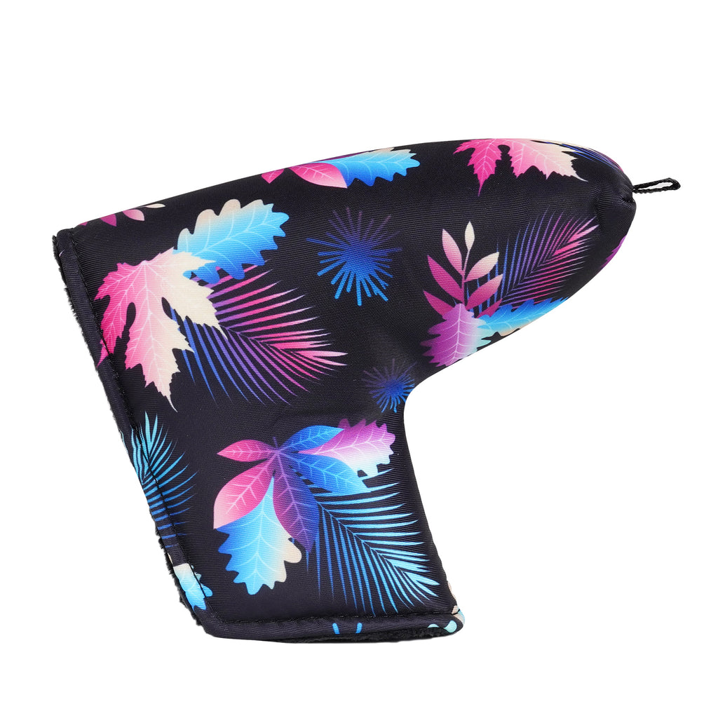 Maple Leaves Floral Canva Black Blade Putter Cover – Craftsman Golf