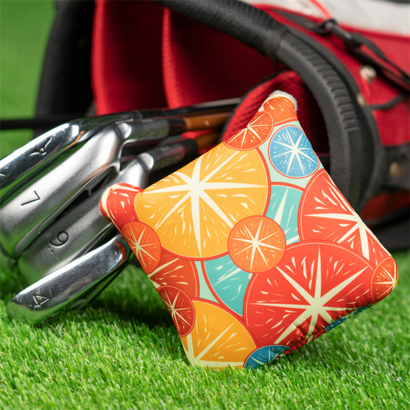 Limited Edition Colorful Orange Golf Club Large Mallet Putter Head Cov ...