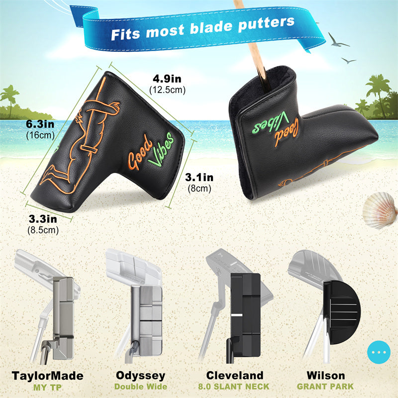 Good Vibes Golf Blade Putter Head Cover – Craftsman Golf