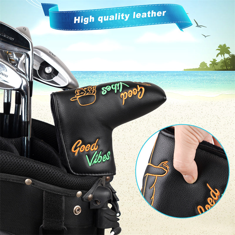 Good Vibes Golf Club Blade Putter Head Cover – Craftsman Golf