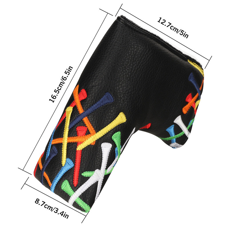 Colorful Golf Tees Golf Putter Blade Head Cover – Craftsman Golf